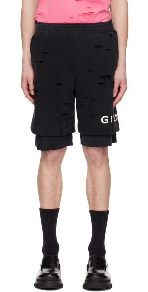 Givenchy - Black Archetype Shorts