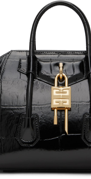 Givenchy - Black Mini Antigona Lock Bag