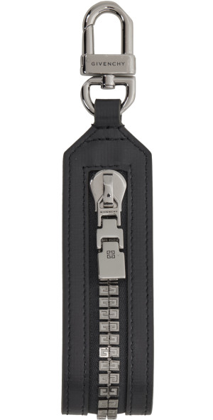 Givenchy - Gray 4G Zip Keychain