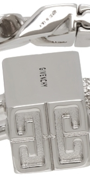 Givenchy - Silver G Chain Lock Bracelet