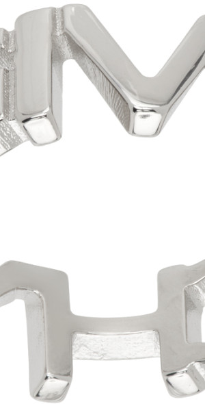 Givenchy - Silver Letters Ring