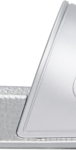 Givenchy - Silver Slide Flat Sandals