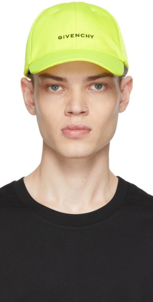 Givenchy - Yellow Curved Logo Cap