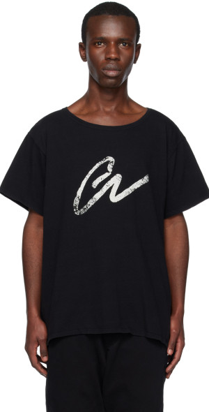 Greg Lauren - Black 'GL' T-Shirt