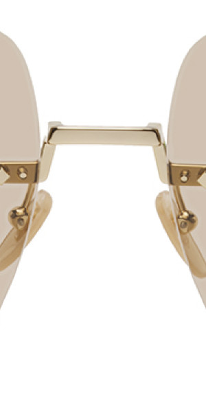 Gucci - Gold Rimless Sunglasses