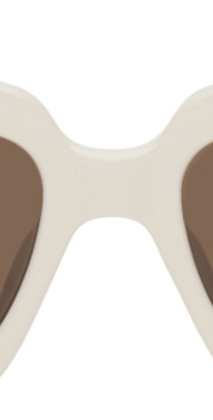 Gucci - Off-White Rectangular Sunglasses