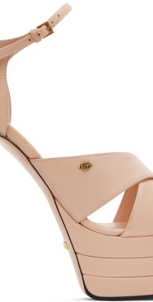Gucci - Pink Platform Heeled Sandals