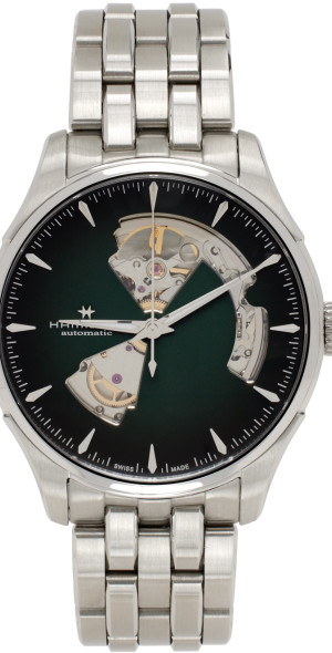 Hamilton - Silver Open Heart Automatic Watch