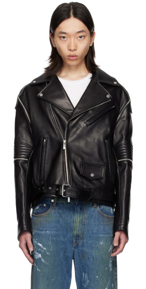 Helmut Lang - Black Astro Leather Jacket