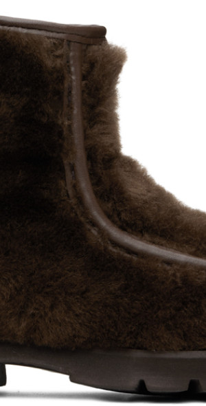 HEREU - Brown Armenta Low Zipped Boots