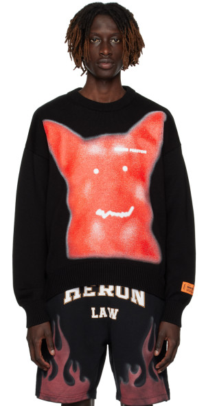 Heron Preston - Black 'Beware Of Dog' Sweater