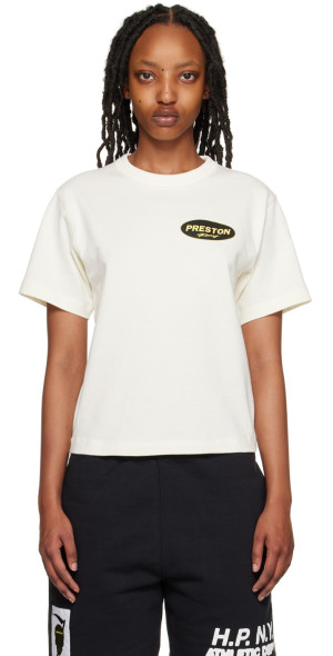Heron Preston - White 'Preston Racing' T-Shirt