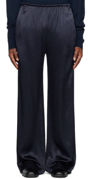 HOPE - Navy Satin Laze Trousers