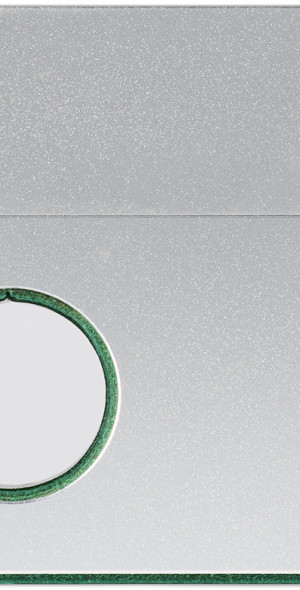 Houseplant - Silver & Green Block Table Lighter