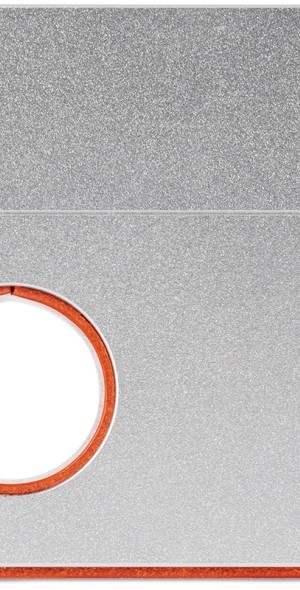 Houseplant - Silver & Orange Block Table Lighter