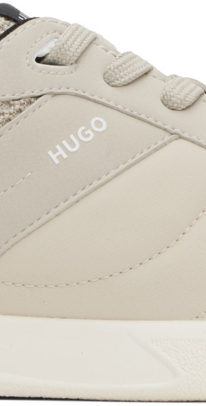 Hugo - Beige Football-Inspired Sneakers
