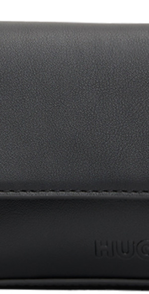 Hugo - Black Embossed Phone Pouch