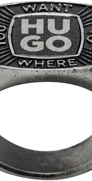 Hugo - Silver Engraved Signet Ring