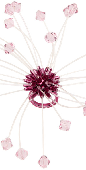 HUGO KREIT - Pink Crystal Ball Ring