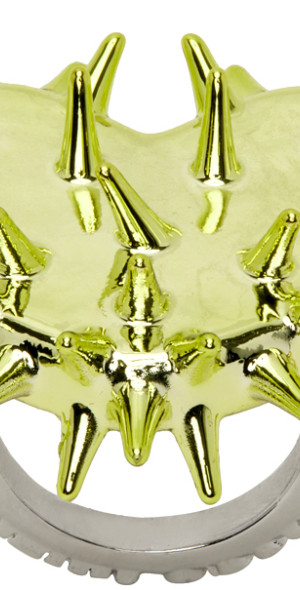 HUGO KREIT - Yellow Spiky Heart Ring