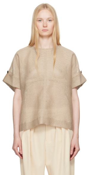 ISSEY MIYAKE - Tan Papyrus T-shirt