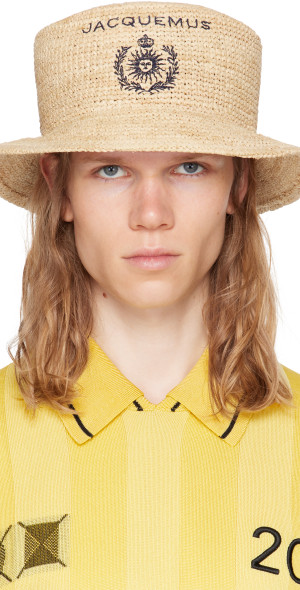 JACQUEMUS - Beige 'Le bob Pesco' Bucket Hat