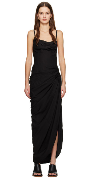 JACQUEMUS - Black Les Classiques 'La robe Saudade longue' Maxi Dress