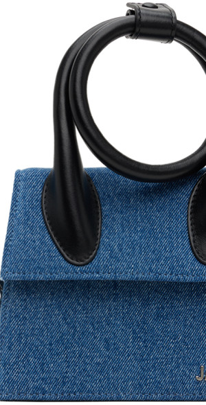JACQUEMUS - Blue 'Le Chiquito Naud' Denim Bag