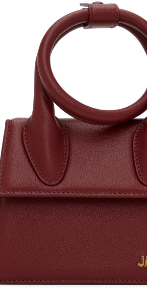 Jacquemus - Burgundy 'Le Chiquito Noeud Boucle' Bag