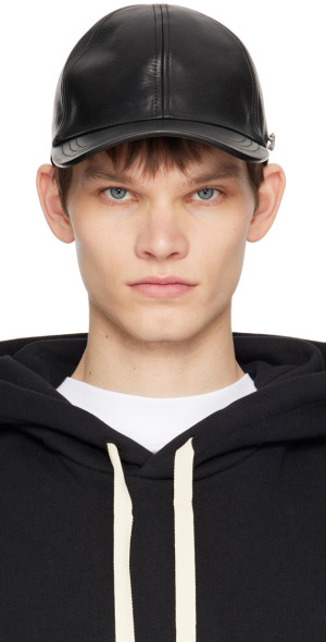 Jil Sander - Black Calfskin Cap