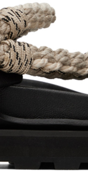 Jil Sander - Black Hiking Cord Sandals