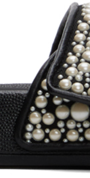 Jimmy Choo - Black Fitz Slides