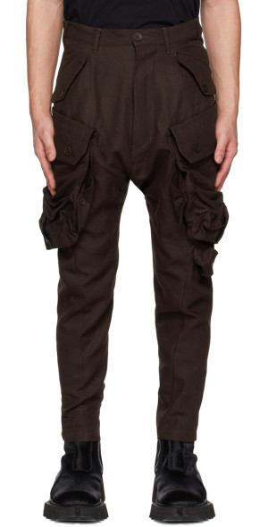 Julius - Brown Gas Mask Cargo Pants