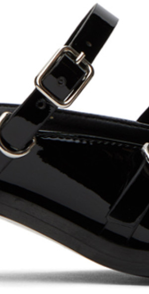 Justine Clenquet - Black Andie Patent Mules