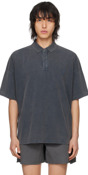 JW Anderson - Gray Anchor Polo