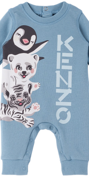 Kenzo - Baby Blue Arctic Animals Jumpsuit