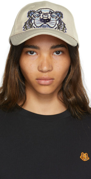 Kenzo - Beige Canvas Kampus Tiger Cap