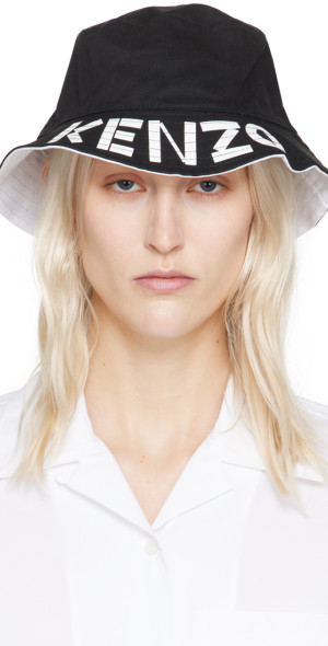 Kenzo - Black & White Paris Reversible Graphy Bucket Hat