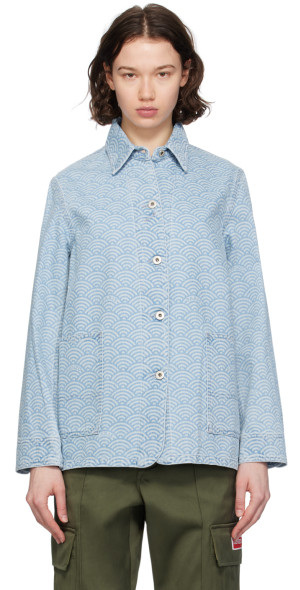 Kenzo - Blue Paris Pattern Denim Jacket