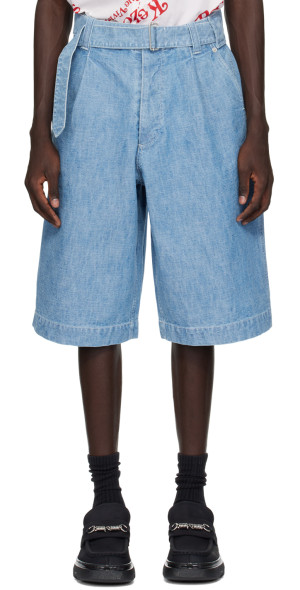 Kenzo - Blue Paris Wide Denim Shorts