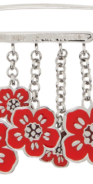 Kenzo - Silver Paris ' Crest' Pin