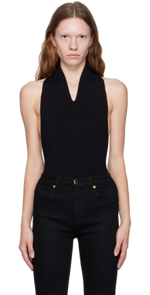 KHAITE - Black 'The Bafi' Bodysuit