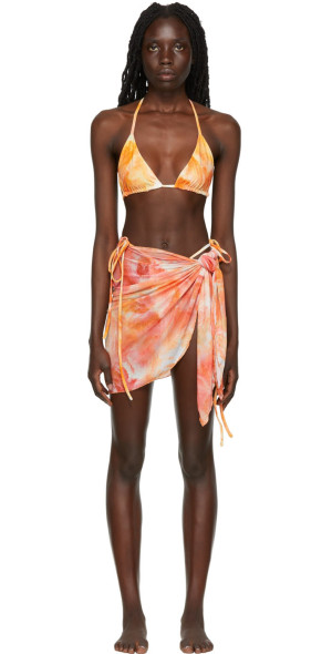KIM SHUI - SSENSE Exclusive Orange String Bikini