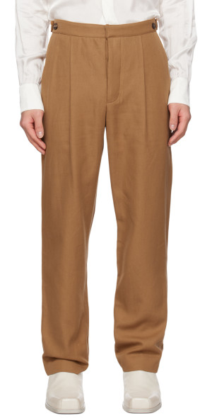 King & Tuckfield - Tan Tab Trousers