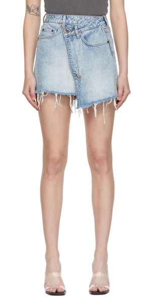 Ksubi - Blue Rap Miniskirt