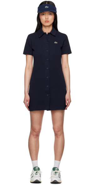 Lacoste - Navy Collared Mini Dress