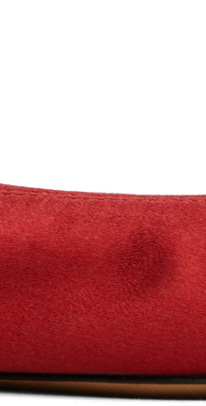 Lanvin - Red Satin Bow Ballerina Flats