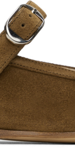 Le Monde Beryl - Tan Suede Mary Jane Ballerina Flats