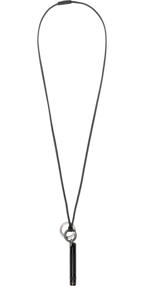 LEMAIRE - Black Maglite Leather Necklace