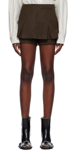 lesugiatelier - Brown Layered Skort